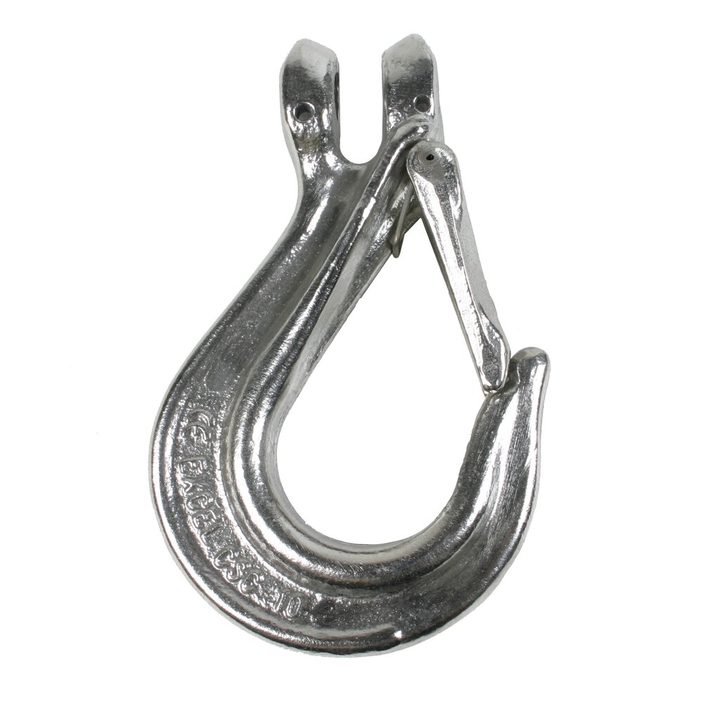 Stainless steel clevis sling hooks with latch | Haklift