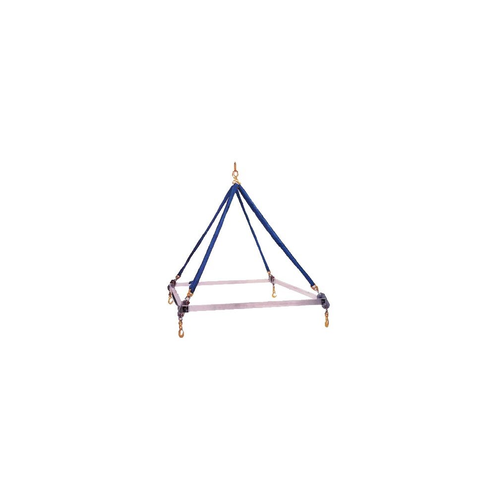 Aluminium lifting frame with slings and hooks | Haklift