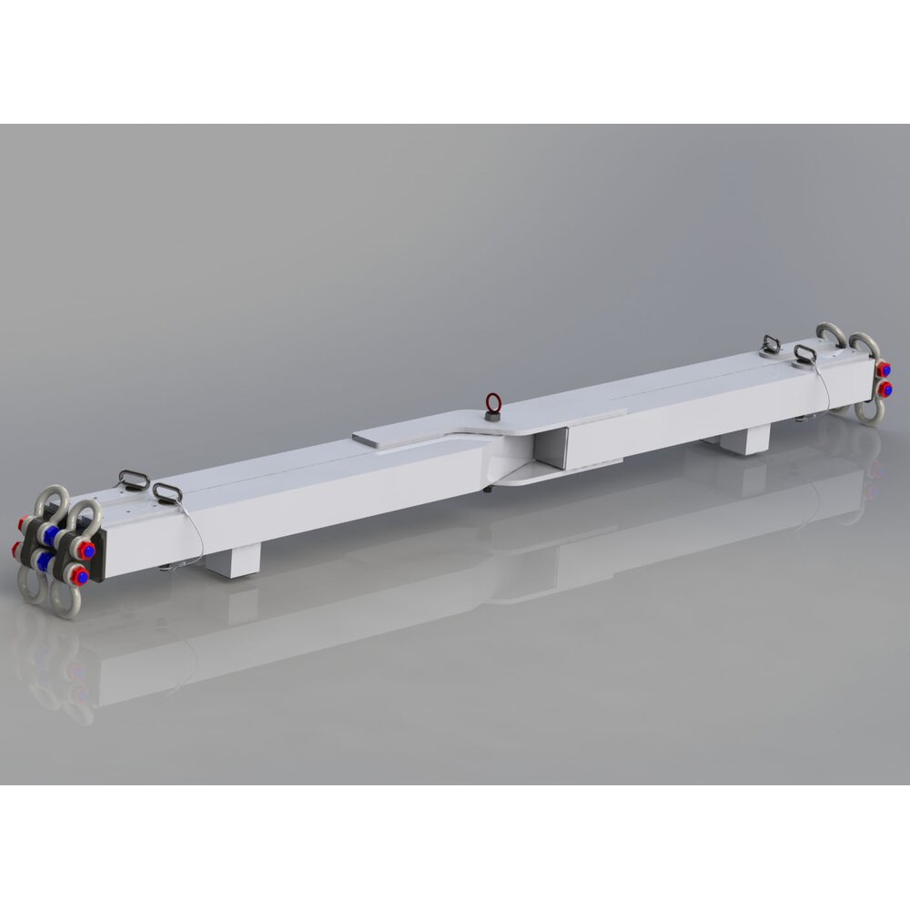 Aluminium telescope lifting beam 10 t / 4 legs | Haklift