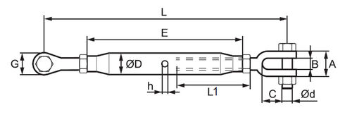 Lift graded turnbuckles with closed body | Haklift