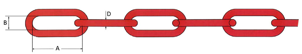 Electro galvanized long link lashing chains, grade 80 | Haklift